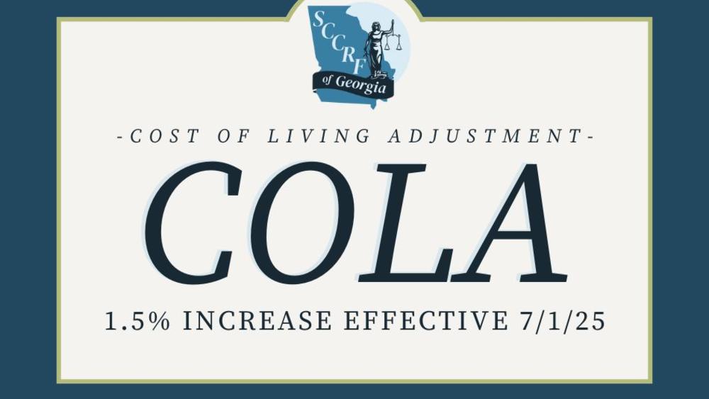COLA Increase - 7/1/2025 | Superior Court Clerks' Retirement Fund